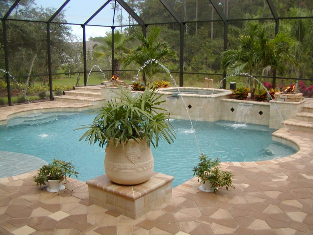 Roman-End Fiberglass Pools | Elegant & Timeless Design